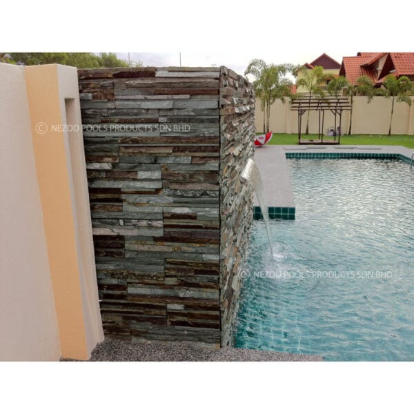 STAINLESS STEEL WATERFALL EFFECT POOL FOUNTAIN WATER FEATURE - Nezod ...